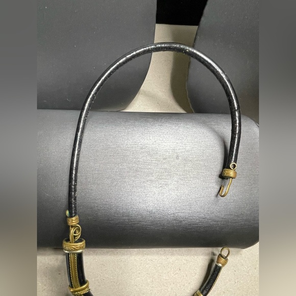 Alexis Kirk | Jewelry | Alexis Kirk 6 Black Leather Copper Brass ...